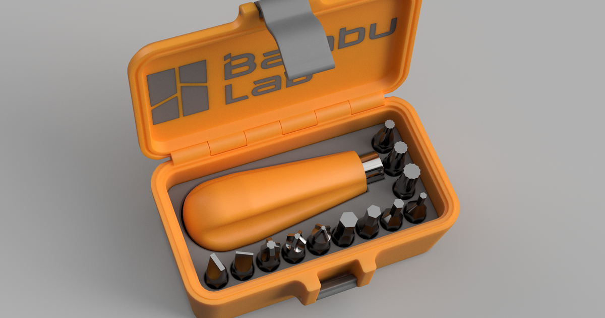 Screwdriver bits kit by Tomson Design | Download free STL model ...