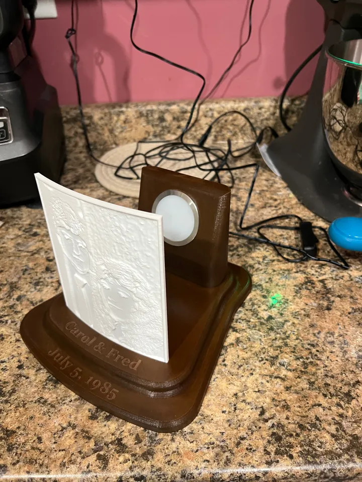 Lithophane Stand by Fwlogue | Download free STL model | Printables.com