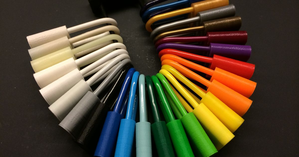 3 mm Filament Color Samples by flummer | Download free STL model ...