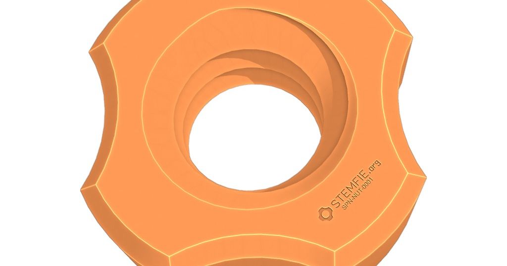 STEMFIE - Fasteners - Nuts - Threaded - Open by Stemfie3D | Download ...
