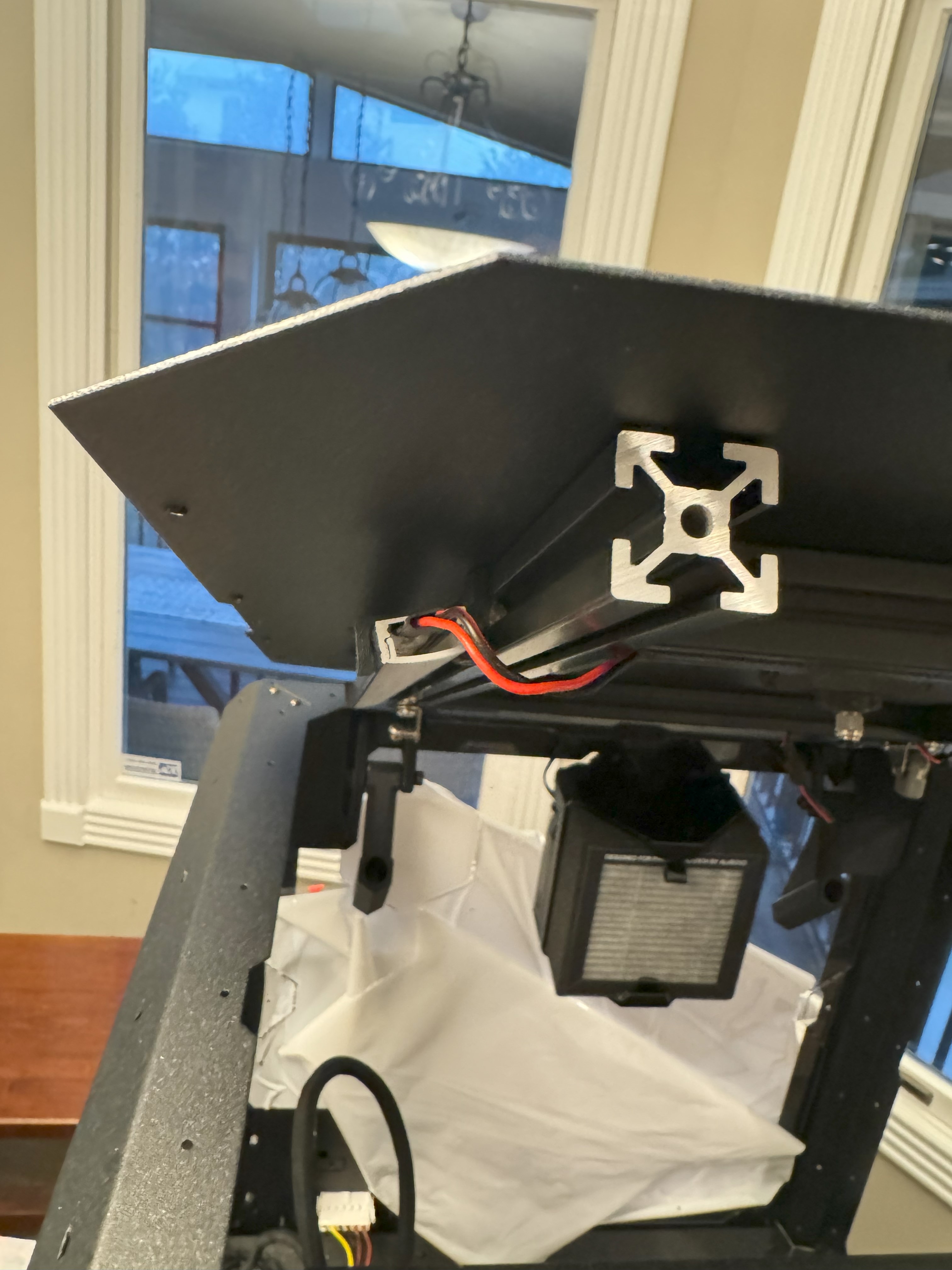 LED down facing strip light channel mount for 2020 extrusion by BD ...