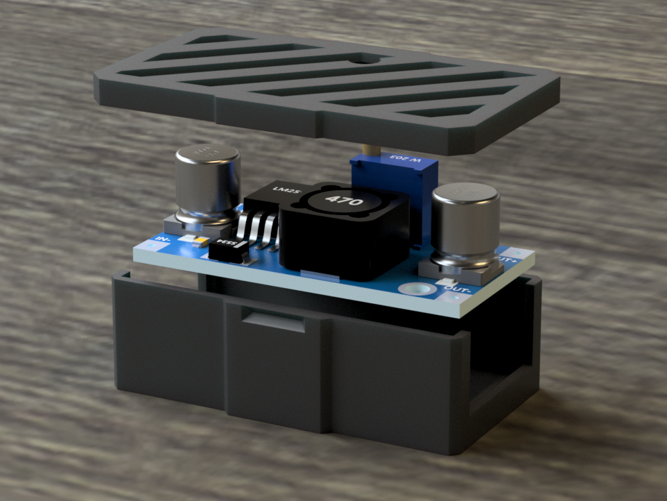 LM2596 Case - Snap Fit by HugoWhite | Download free STL model ...