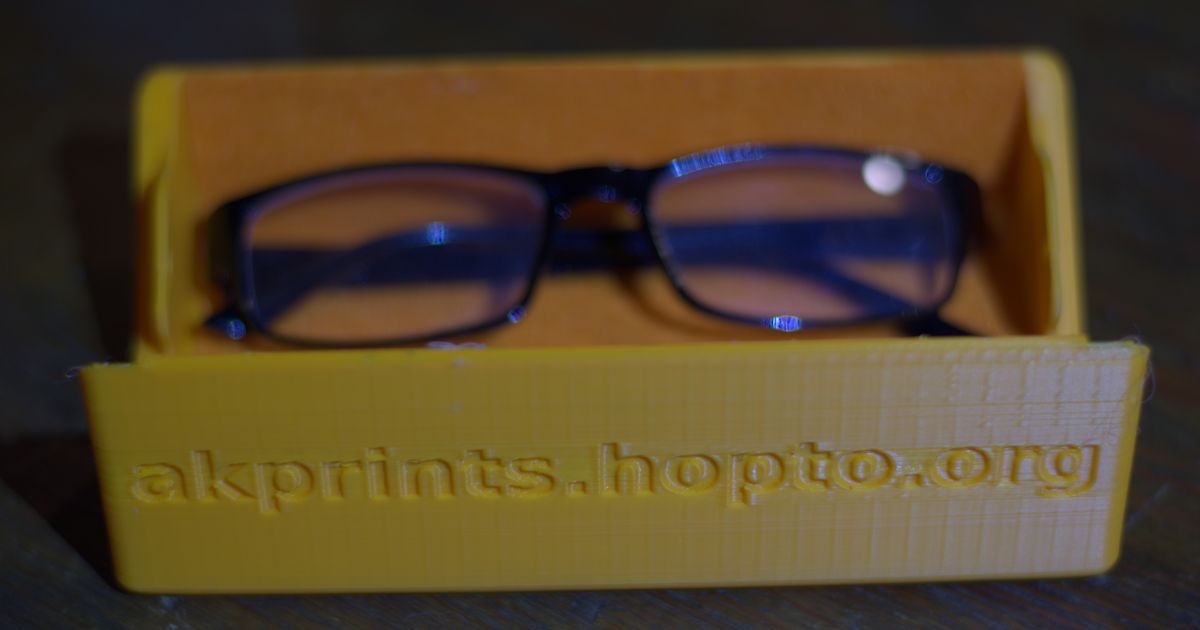 glasses case (print in place) by Avery Knowlton | Download free STL ...