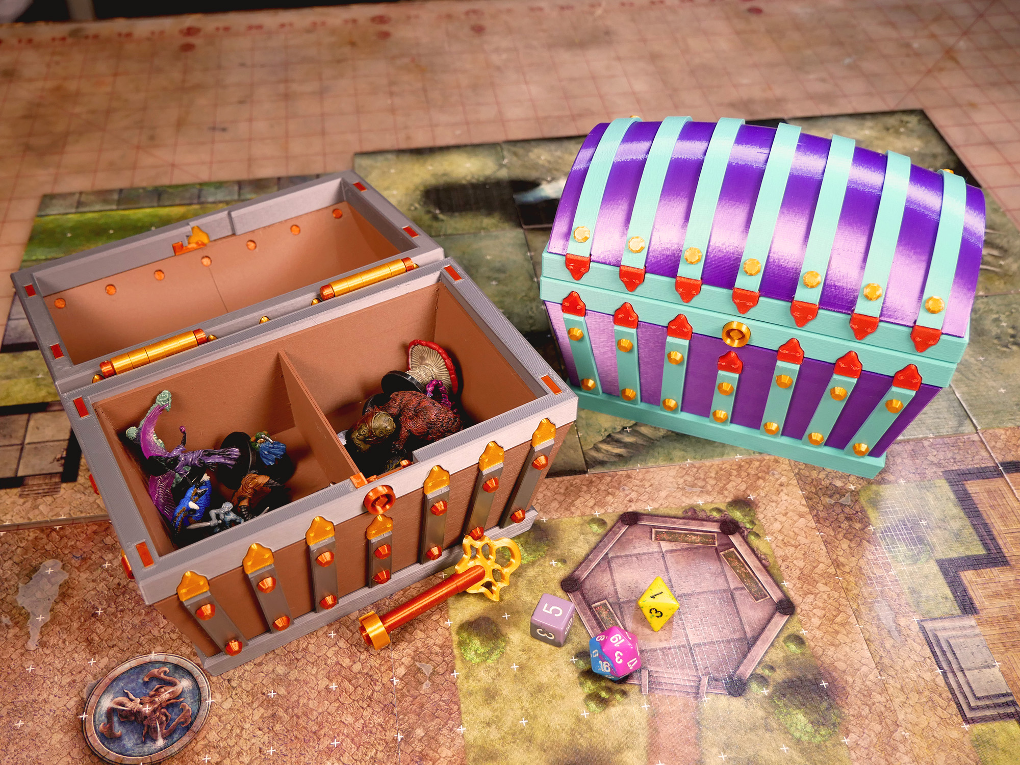 Desktop Treasure Chest by GizmoThrill | Printables Store