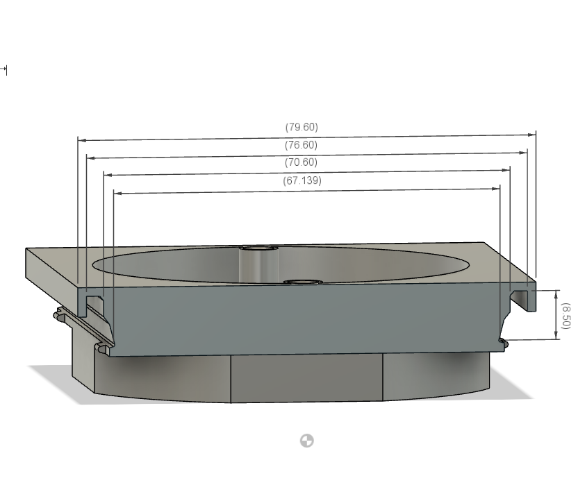 device / mounting box for parapet duct / cable channel / electric shaft ...