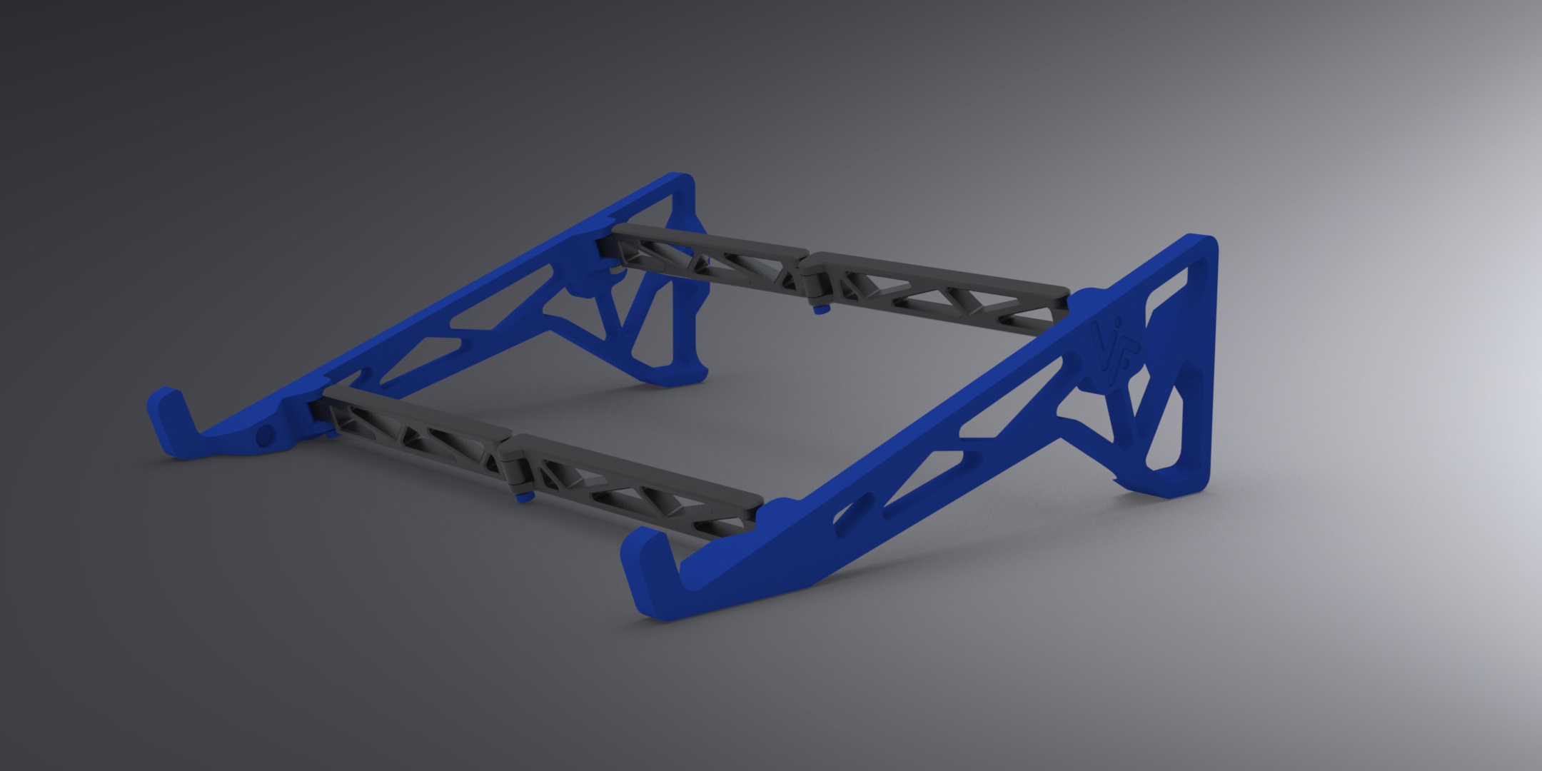 Adjustable & Portable Laptop Stand by Vectoforge | Download free STL ...