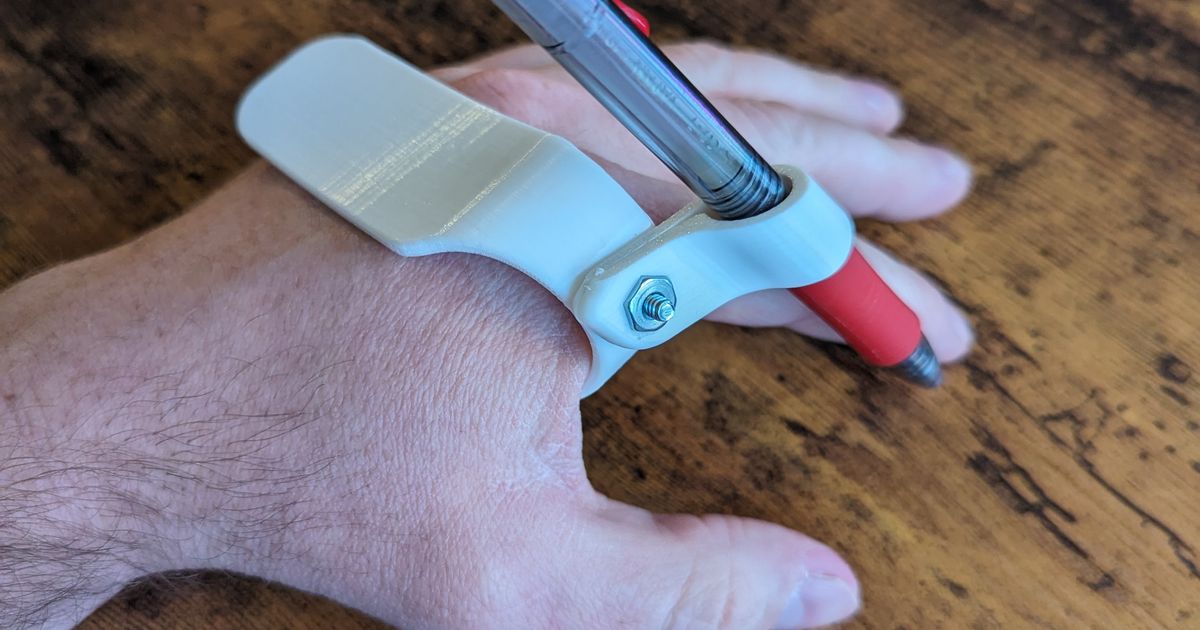 Adaptive Writing Aid by N.Martin | Download free STL model | Printables.com