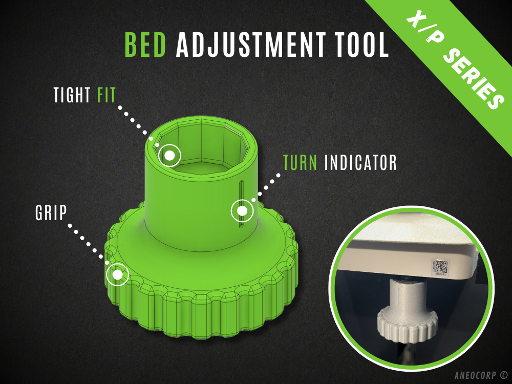 Bed Adjustment Tool - X/P Series by AneoPsy | Download free STL model ...