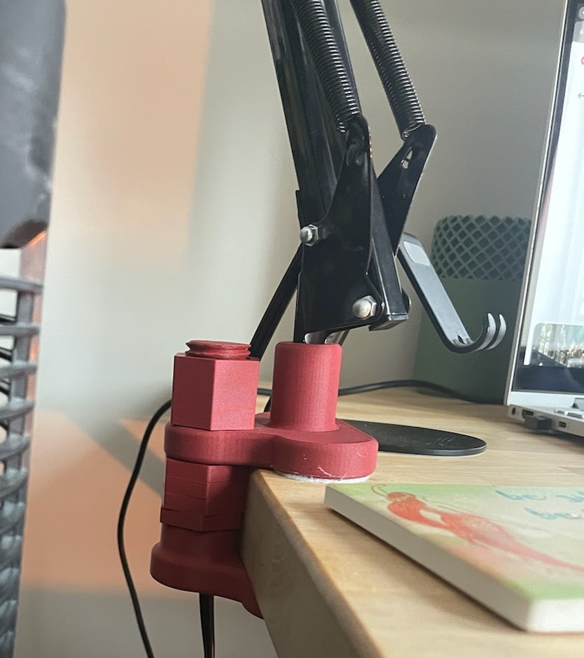 Desk Lamp Holder by WyoKid2009 | Download free STL model | Printables.com
