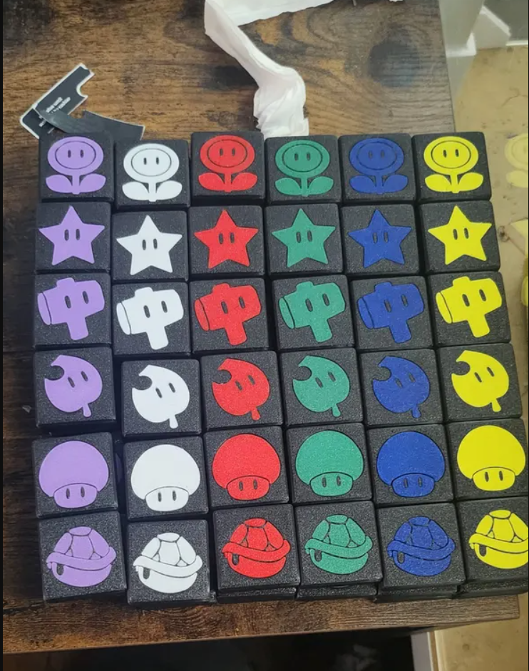 Mario Qwirkle - Single Color Printers by Johnathan Ross | Download free ...