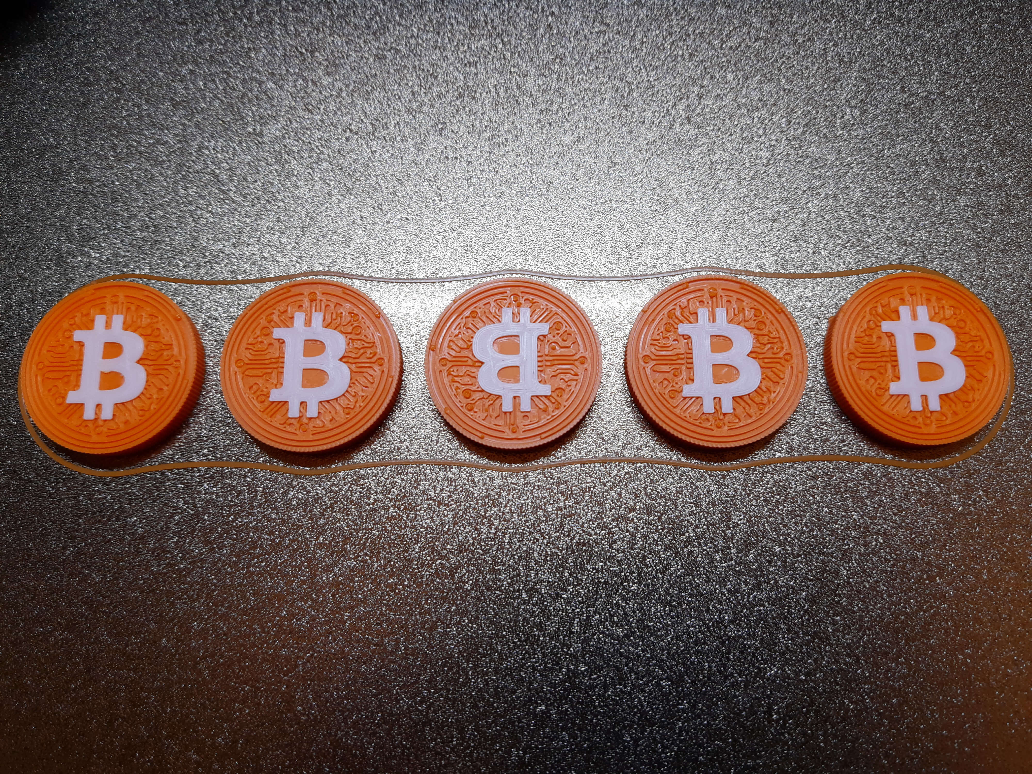 Bitcoin Magnet 40mm (6x3mm or 12x3mm magnet) by rah-osg | Download free ...