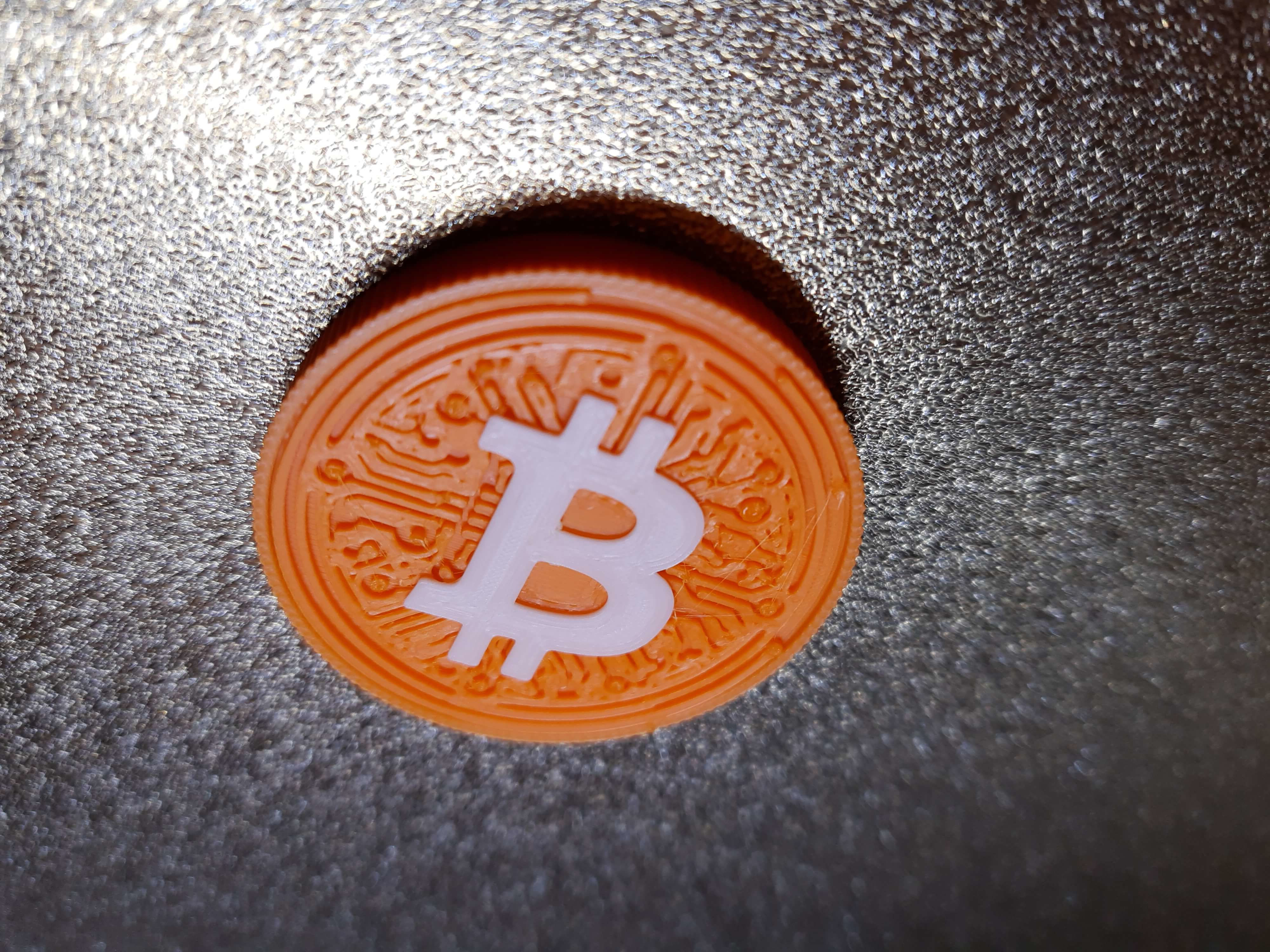 Bitcoin Magnet 40mm (6x3mm or 12x3mm magnet) by rah-osg | Download free ...