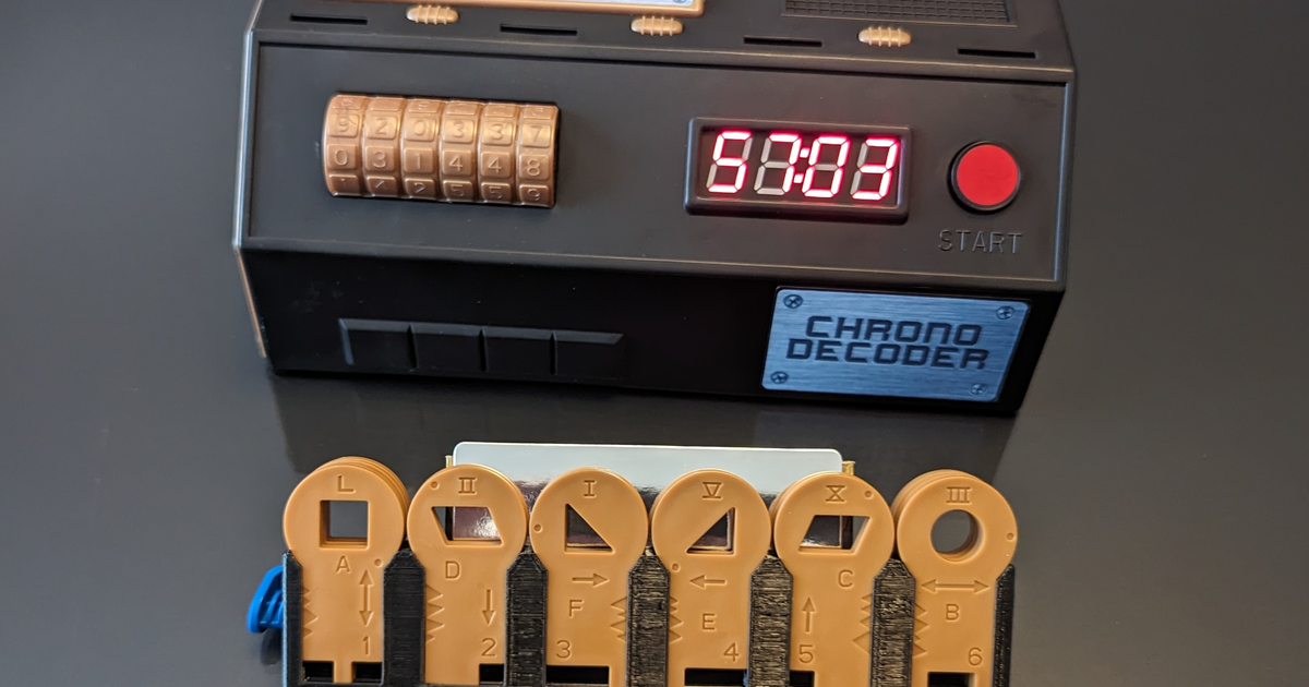 Escape Room Noris Chrono Decoder Key Storage by Curium | Download free ...