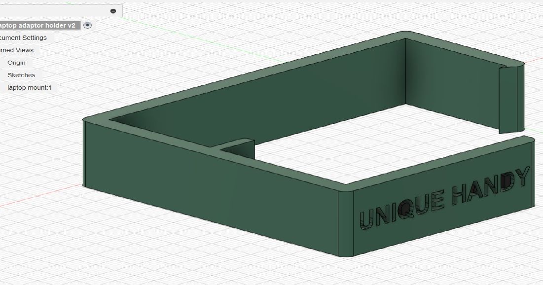 LAPTOP ADAPTOR HOLDER by BlazeBowman | Download free STL model ...