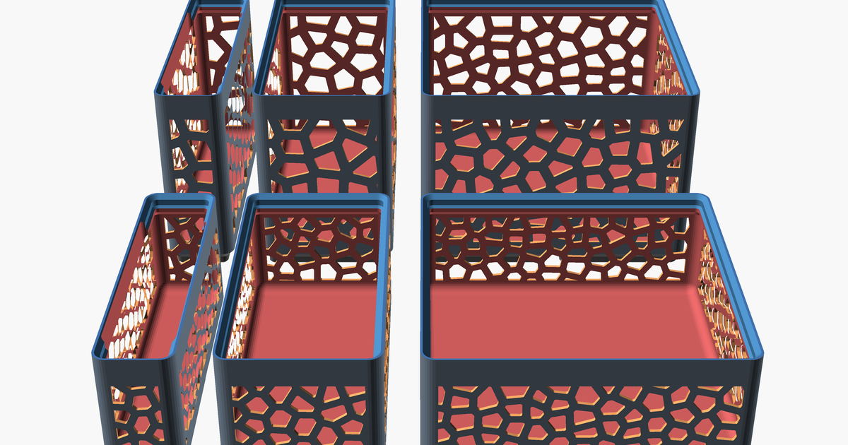 Gridfinity Voronoi bins all sizes by Max | Download free STL model | Printables.com