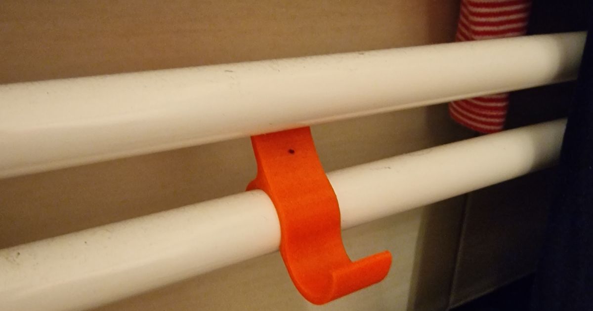 Hook for heating ladder by JKM | Download free STL model | Printables.com