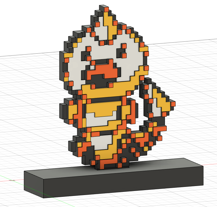 Needle Worm 8bit Retro Not Weedle by Palomin3D | Download free STL ...