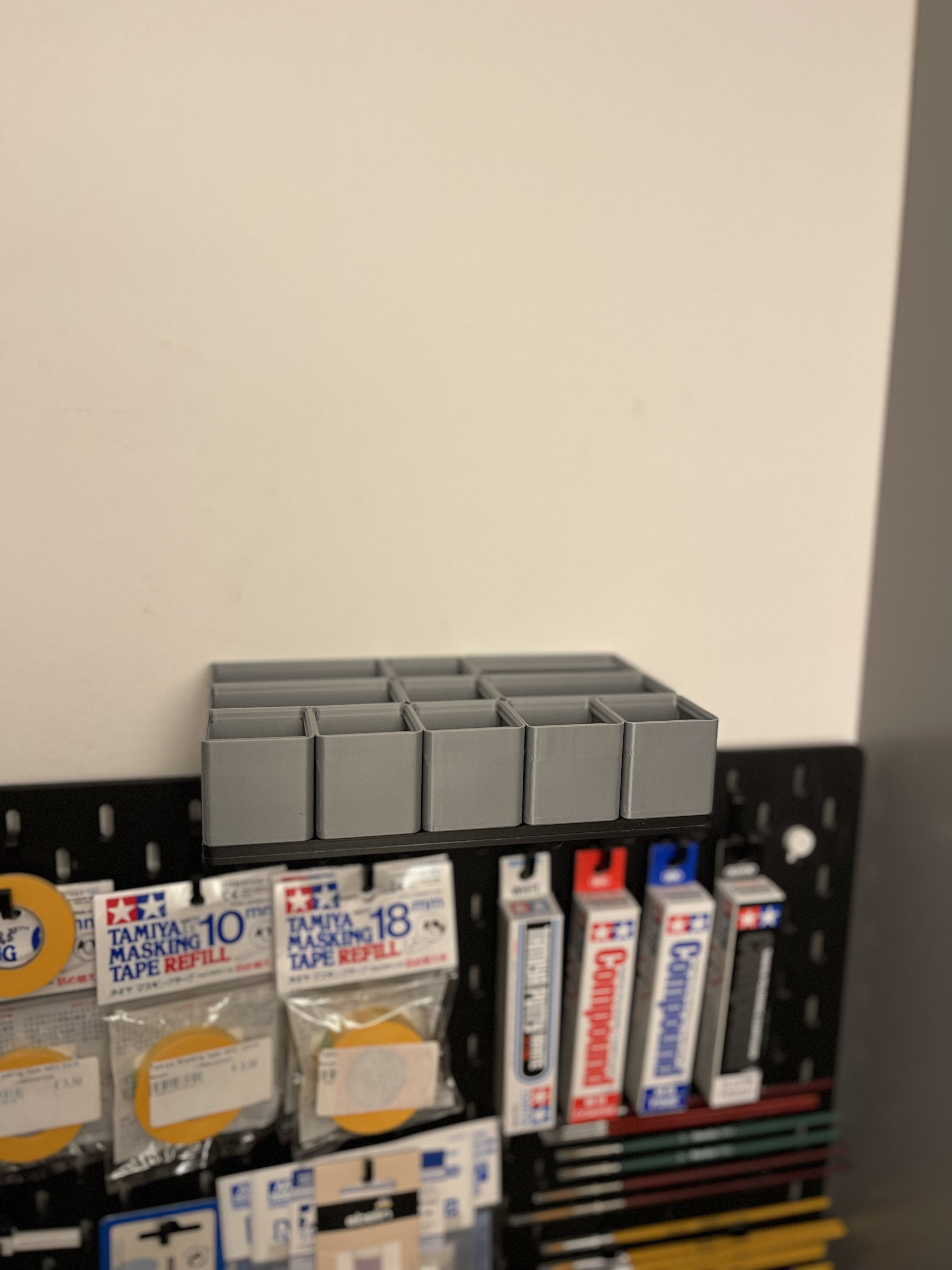 Ikea Skadis top mounting shelf for gridfinity 3x5 baseplate with ...