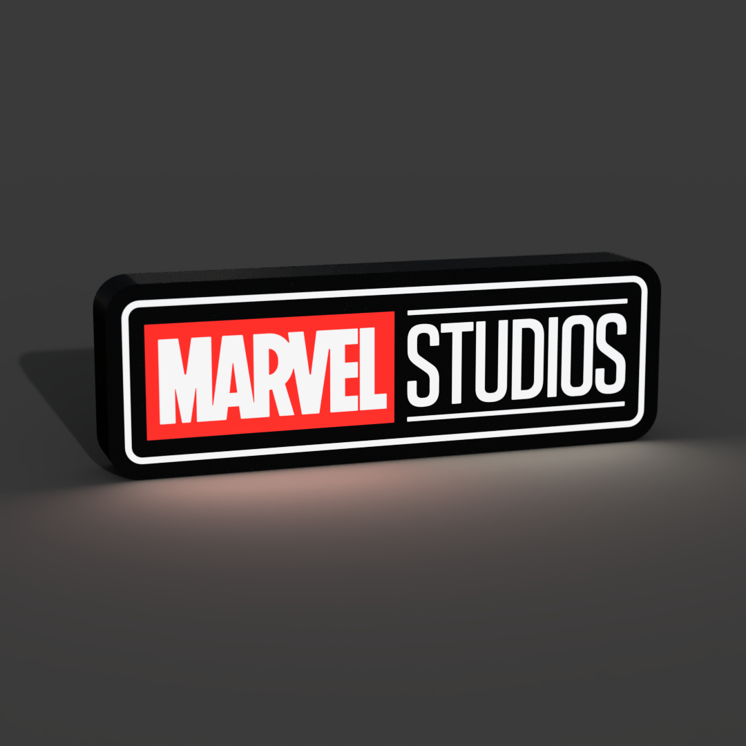 Marvel Studios Lightbox LED Lamp by braga3dprint | Printables Store