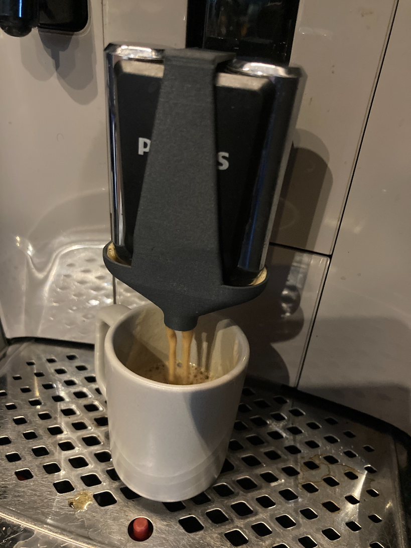 Spout adapter for Philips Coffee Machine by Hen3 | Download free STL ...