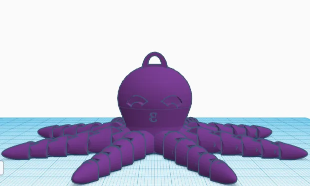 CUTE octopus print in place (original model)(made in tinkercad) by BunnyLover | Download free ...
