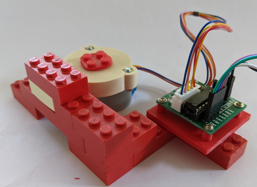 Stepper motor and controller LEGO + DUPLO connectors by Geoff_B_UK ...