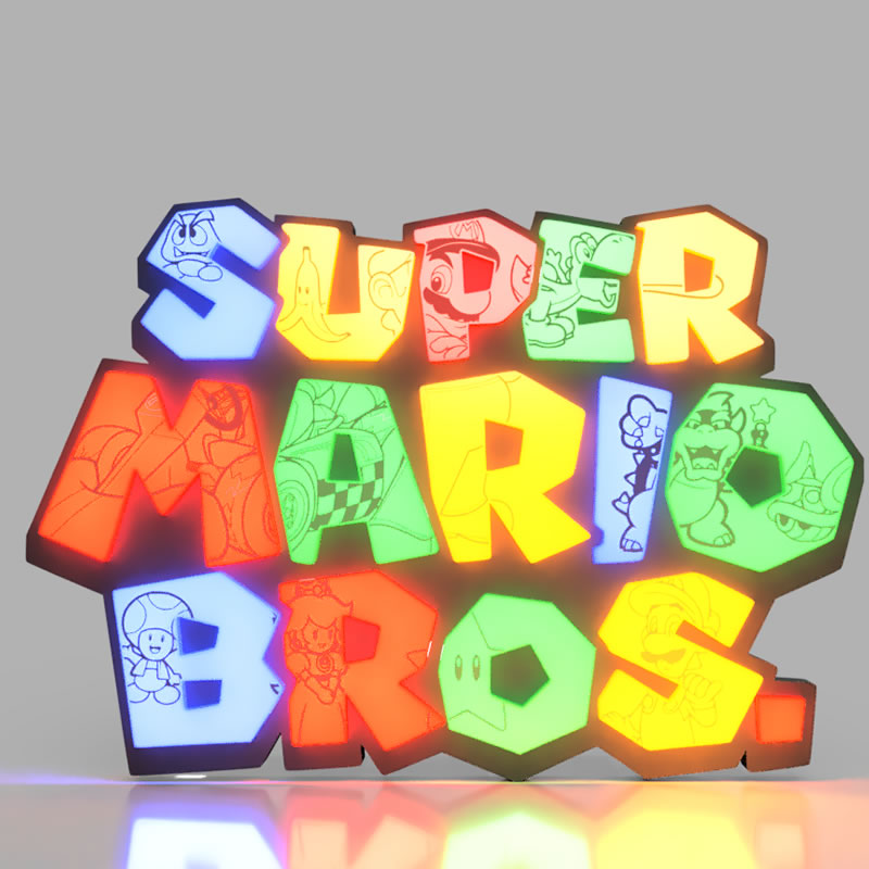 Mario Bros Lightbox by BrightBox | Printables Store