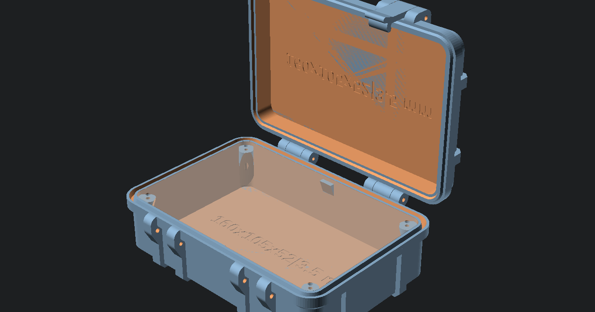 Parameterizable rugged box in OpenScad autorstwa OK1HRA | Pobierz ...