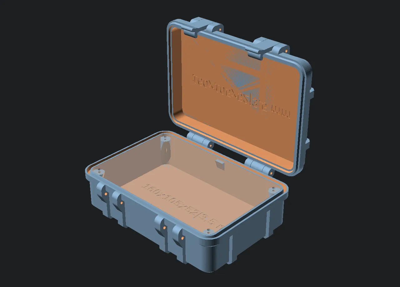 Parameterizable rugged box in OpenScad by OK1HRA | Download free STL ...