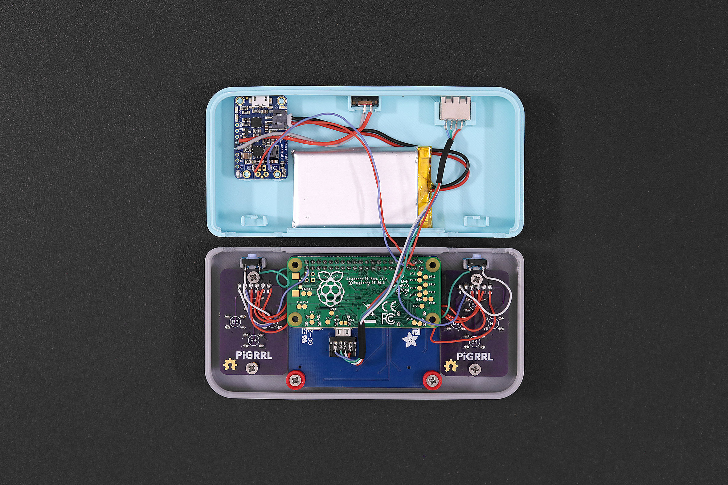 PiGRRL Zero Raspberry Pi Zero Gameboy by Adafruit | Download free STL ...