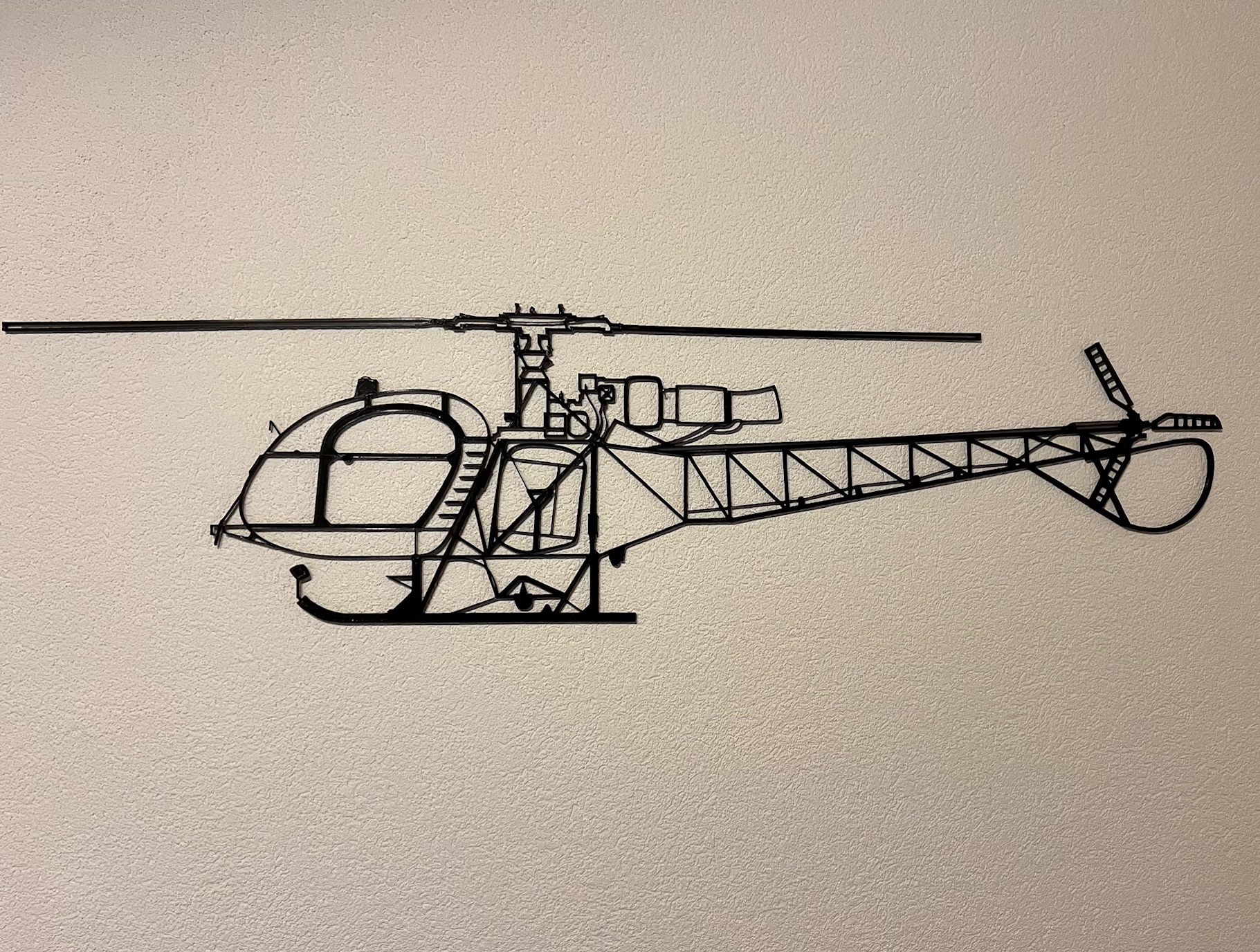 Lama SA 315B Helicopter Wallart by Falconflyers | Download free STL ...