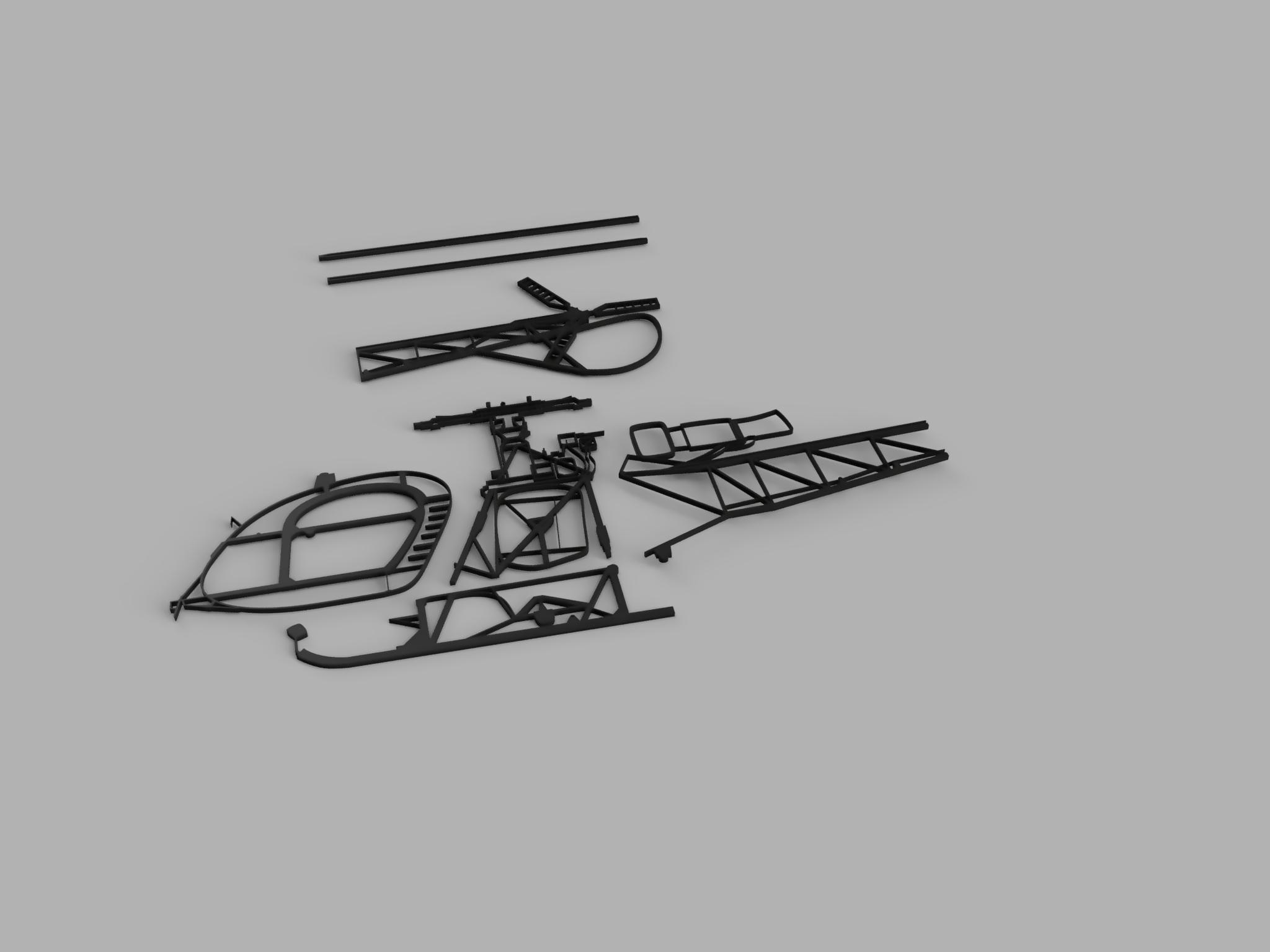 Lama SA 315B Helicopter Wallart by Falconflyers | Download free STL ...