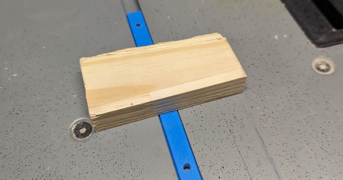 Einhell miter gage rail by cedmart1 | Download free STL model ...