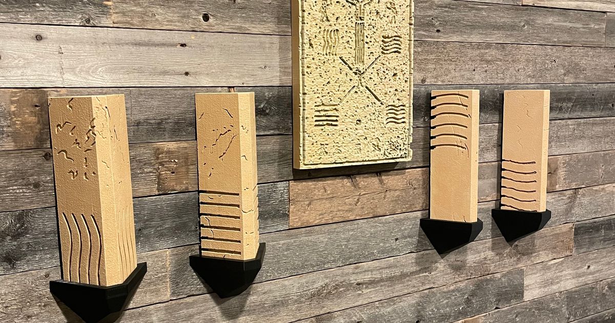 Wall Mount for Fifth Element Stones by Wolfblade | Download free STL ...