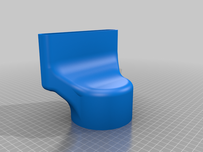 Dust Extraction Nozzle 4 in by Jonathan Y | Download free STL model ...