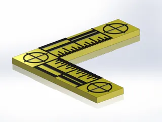 Magnetic scale - Forensic Ruler (Inch) by kmccon | Download free STL ...