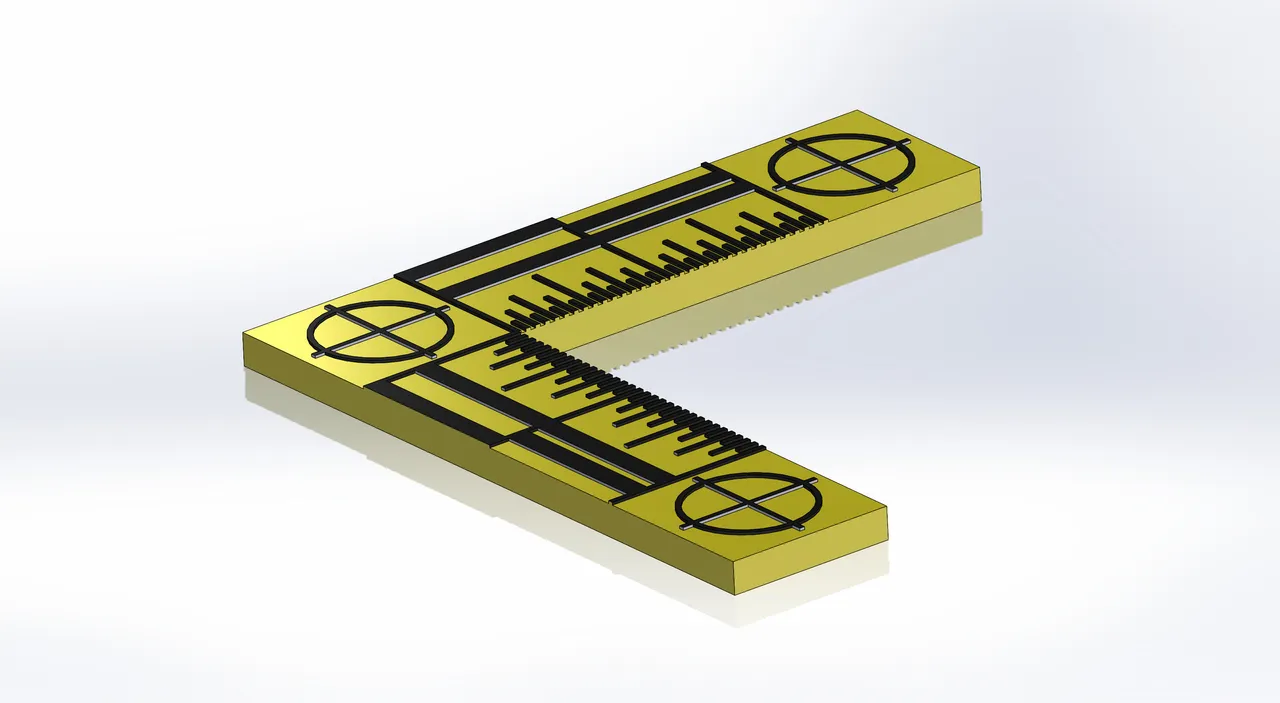 Magnetic scale - Forensic Ruler (Inch) by kmccon | Download free STL ...