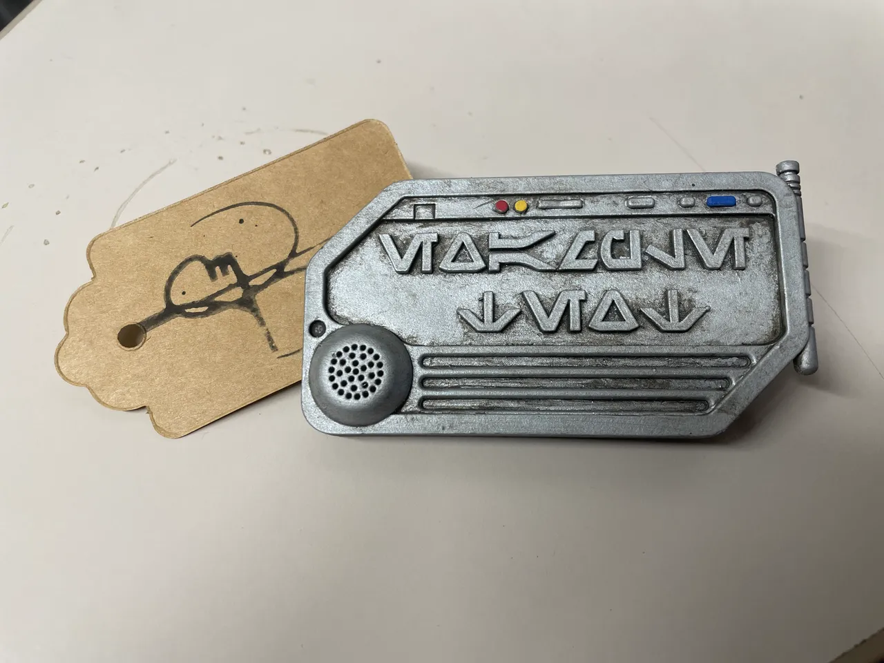 Sci-fi Name Tag by MDBDesigns | Download free STL model | Printables.com