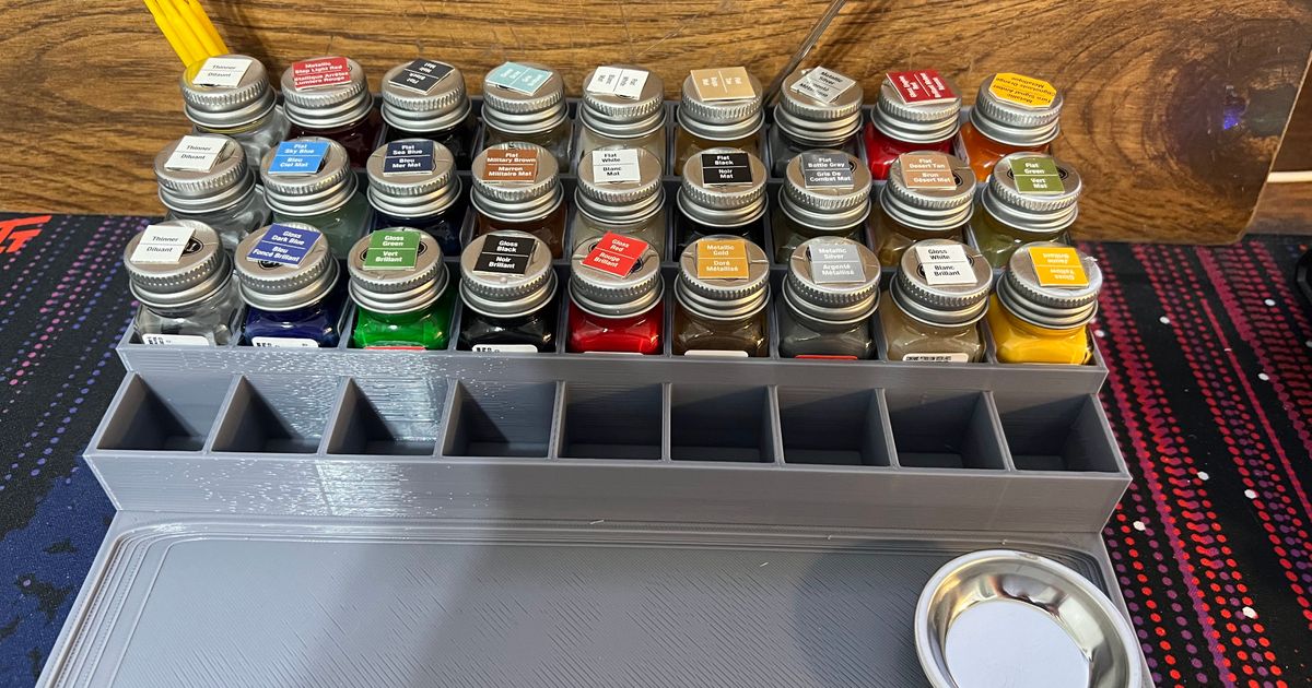 Testors Paint Caddy by Matthew C | Download free STL model | Printables.com