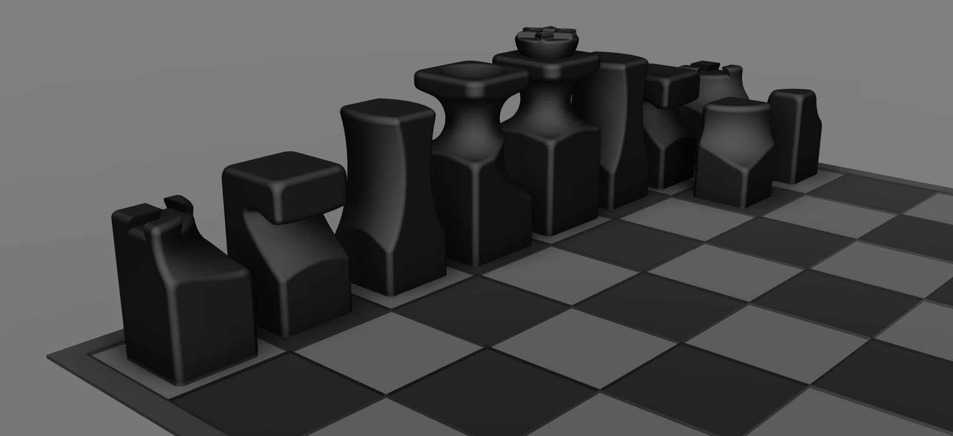 Organic Shaped Chess Set by Jacques | Download free STL model ...