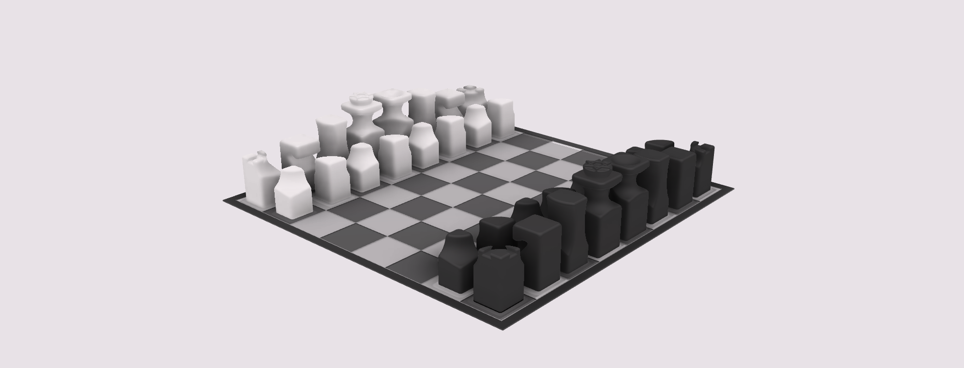 Organic Shaped Chess Set by Jacques | Download free STL model ...