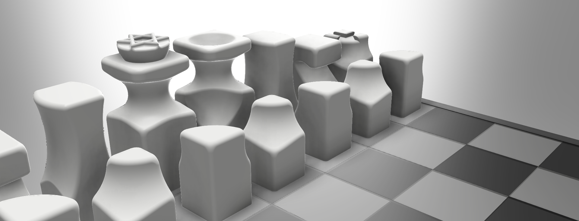 Organic Shaped Chess Set by Jacques | Download free STL model ...