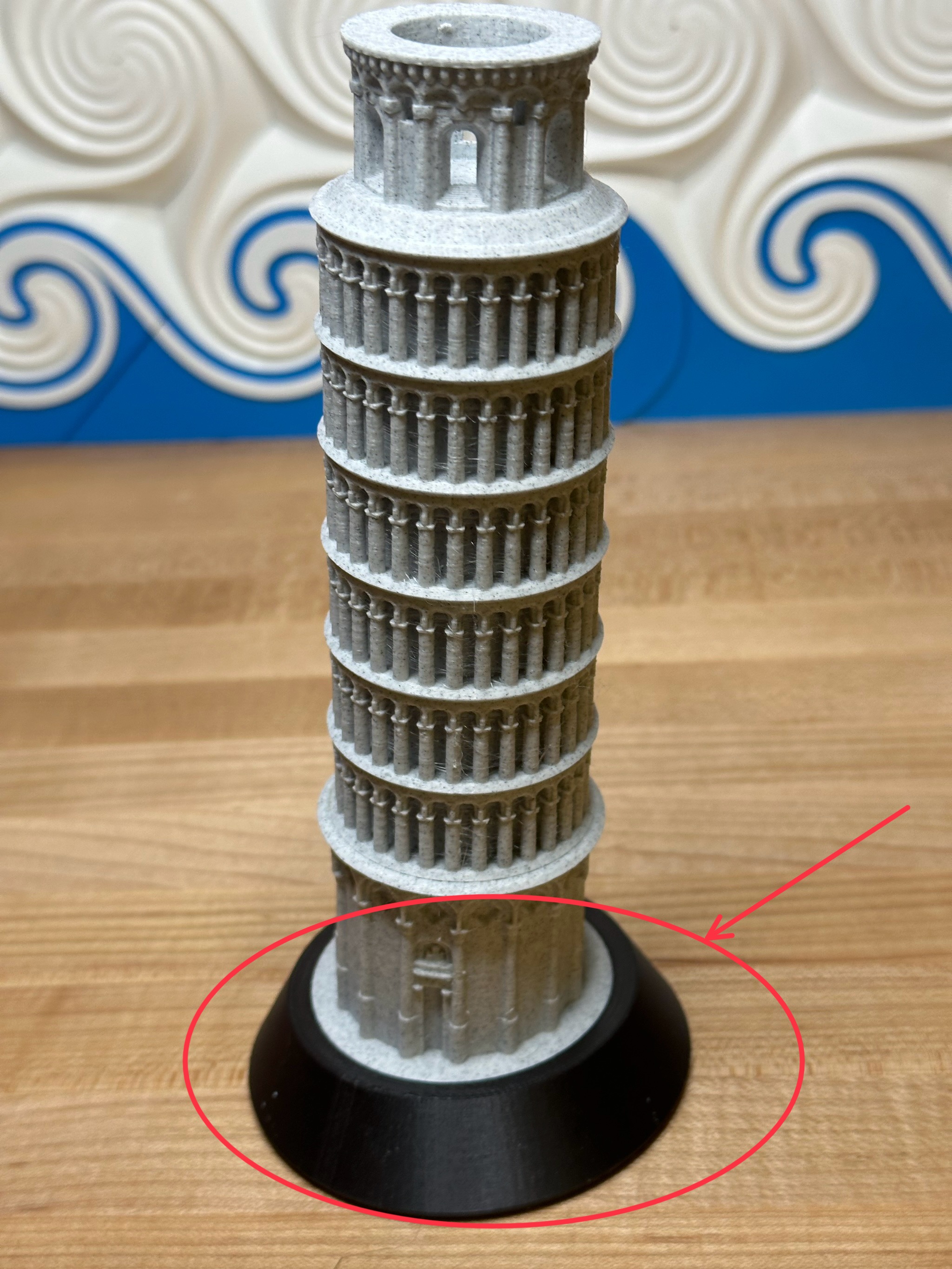 Base for Leaning Tower of Pisa Italy model by @MiniWorld3D by 3DBob ...