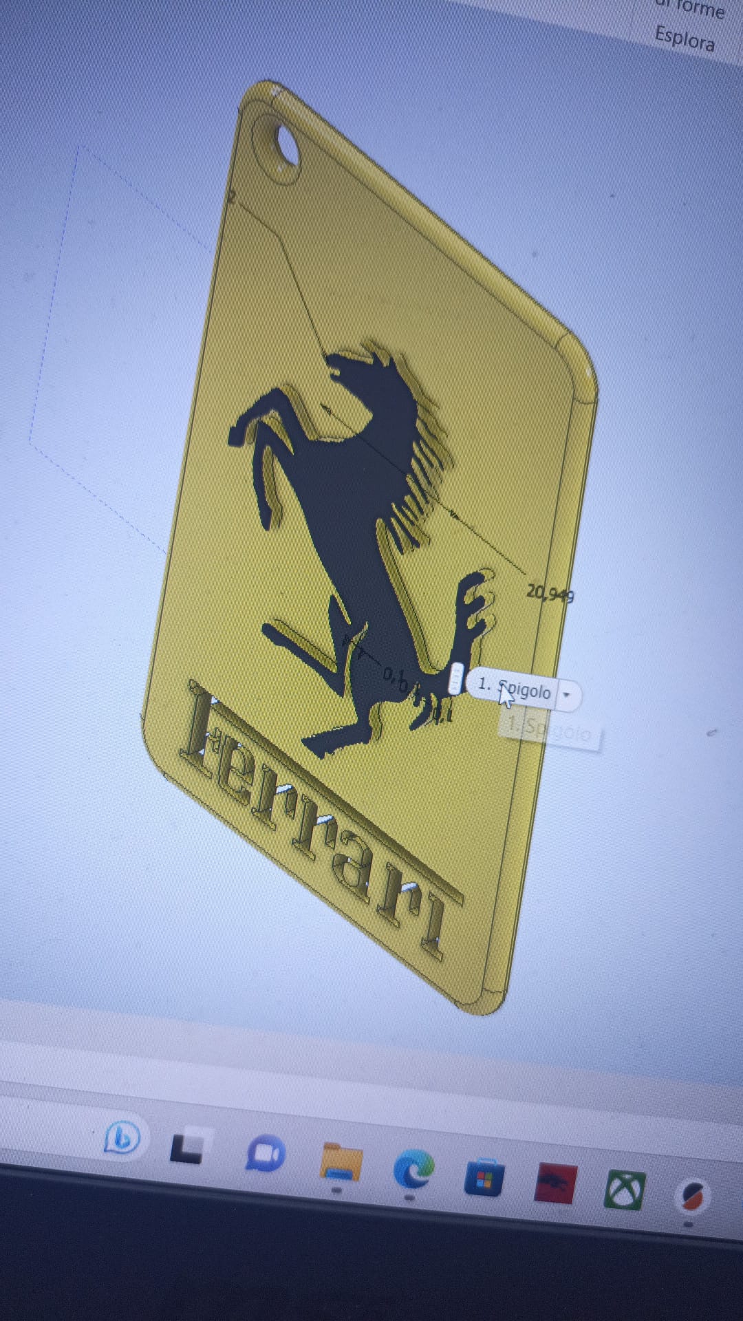 FERRARI KEYCHAIN- PORTACHIAVI FERRARI by Vi3d_creator | Download free ...