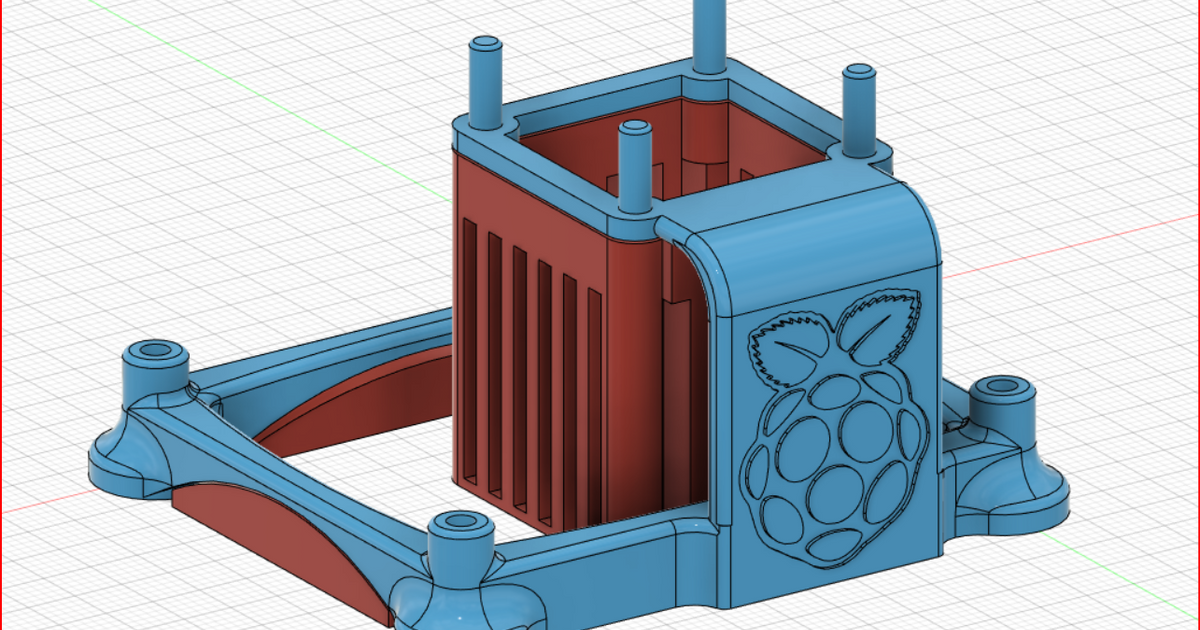 Minimal Raspberry Pi 3B Case by esox | Download free STL model ...