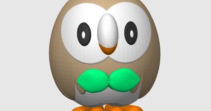 Rowlet - Pokemon - Multicolor by Deltree3D | Download free STL model ...