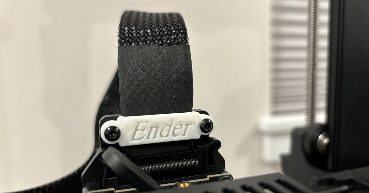 Ender 3 V3 SE Cable Clamp (Ender Logo) von polar_baer | Kostenloses STL ...
