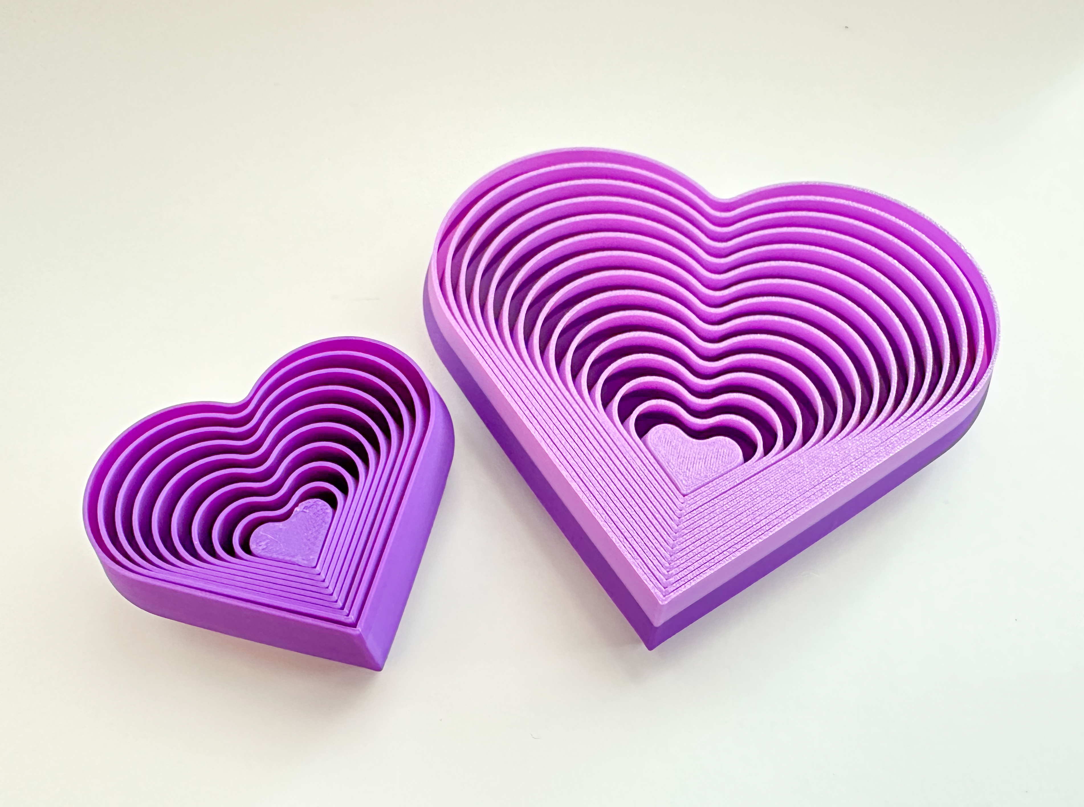 Heart Layered Fidget Toy 2 Sizes By 3DPmom Download Free STL Model Heart Layered Fidget Toy 2 Sizes By 3DPmom Download Free STL Model