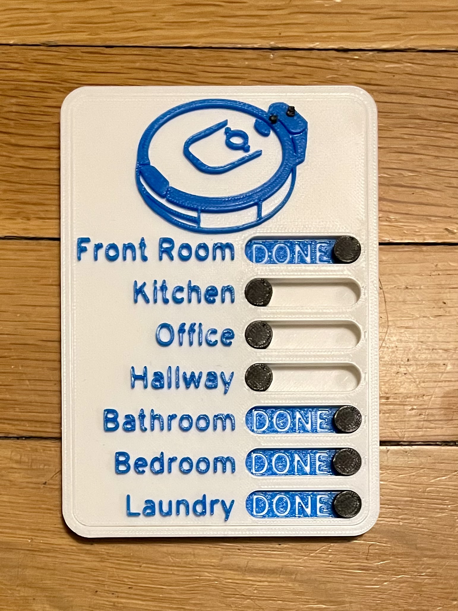 Roomba Room / Chore Tracker by e_cubed99 | Download free STL model ...