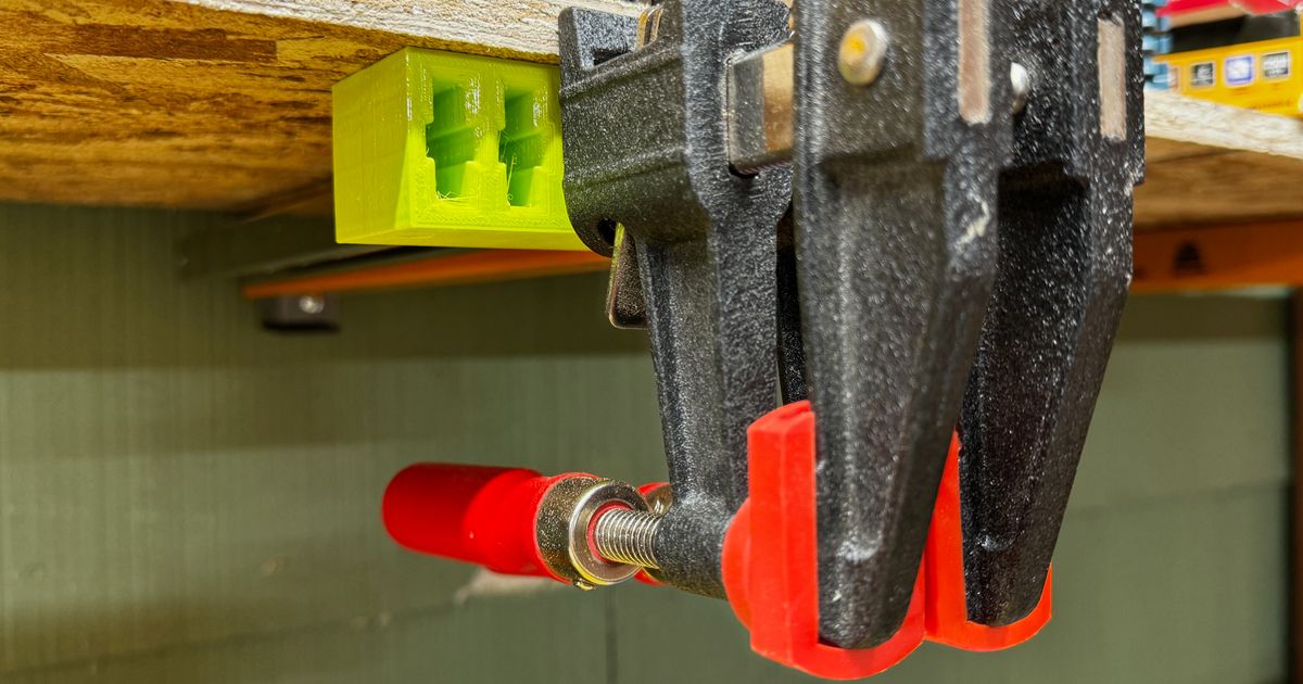 Bessey Undermount Clamp Storage (OpenSCAD Parametric) by thelanlegend ...